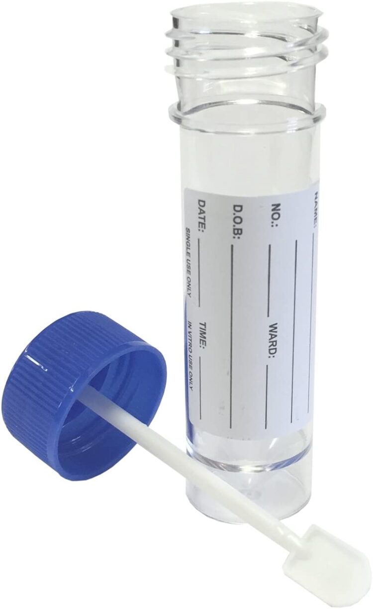 FAECAL SAMPLE BOTTLE (30ML) (1 box of 10) – Pharma Medicare